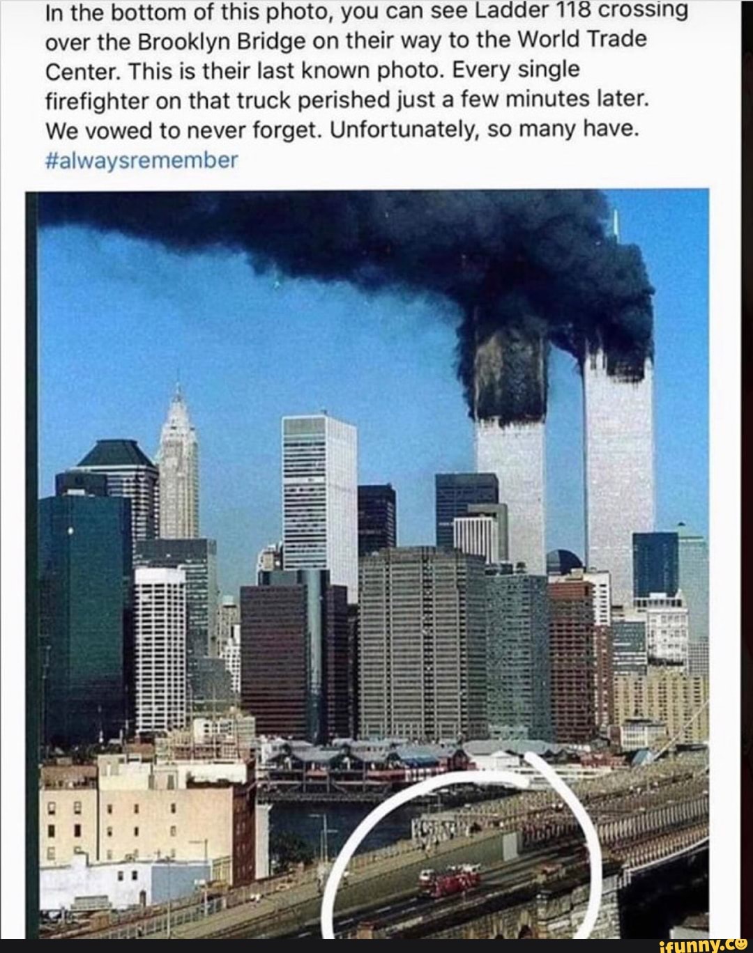 In the bottom of this photo, you can see Ladder 118 crossing over the ...