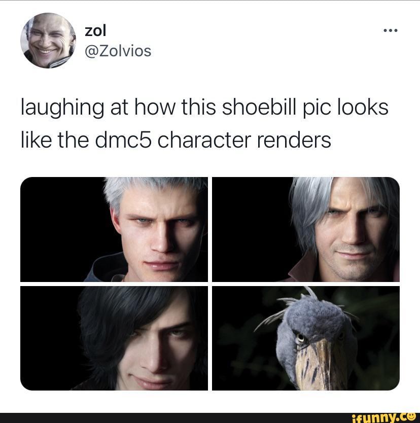 @Zolvies laughing at how this shoebill pic looks like the dmc5 ...