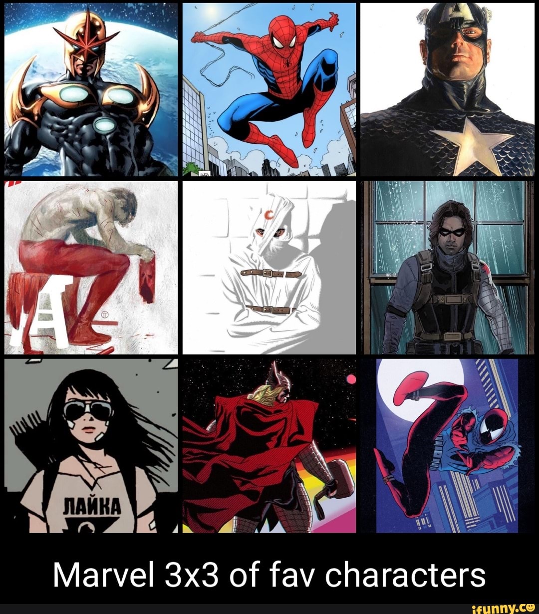 SS Marvel of fav characters - iFunny