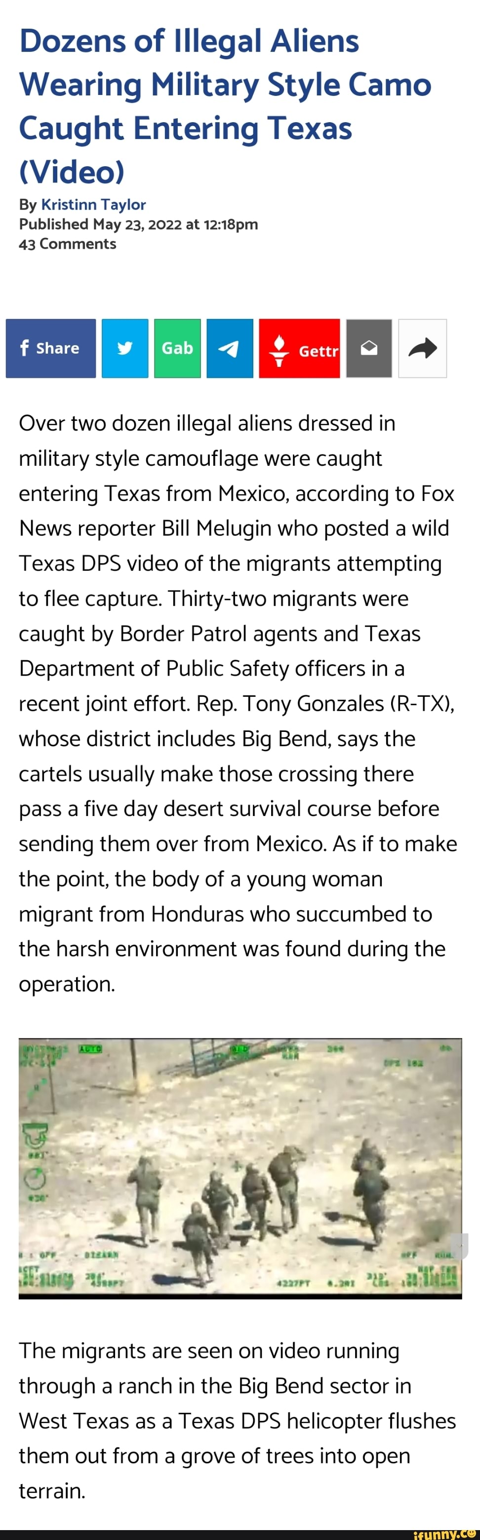 Dozens of Illegal Aliens Wearing Military Style Came Caught Entering ...