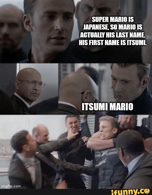 SUPER MARIO IS JAPANESE SO MARIO IS AGTUALLY HIS LAST NAME, HIS FIRST ...