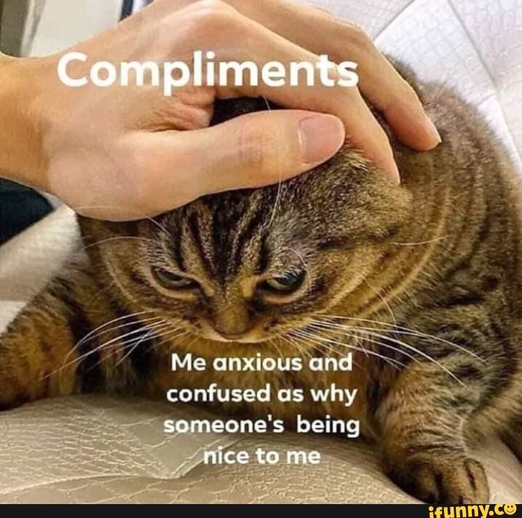 MRW someone compliments me - Compliments Me aGnaicus and confused as ...