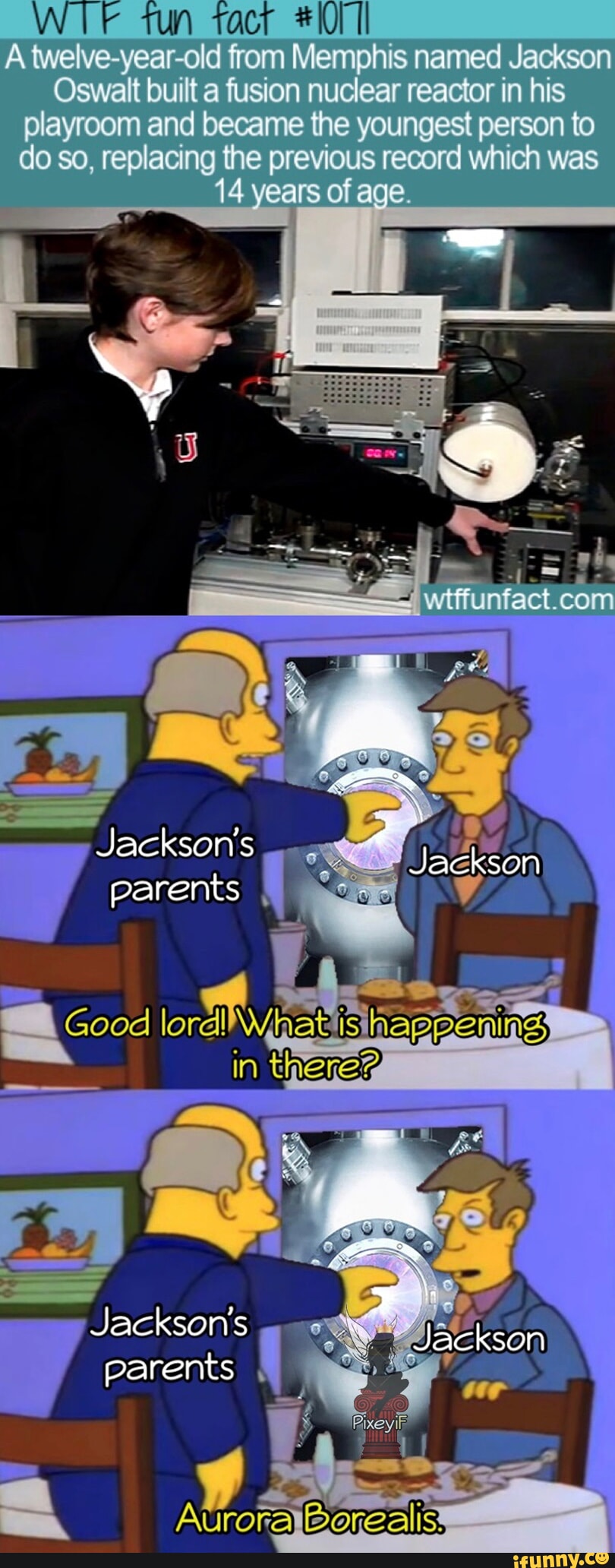 A twelve-yeer-old from Memphis named Jackson Oswalt ouilt a fusion ...