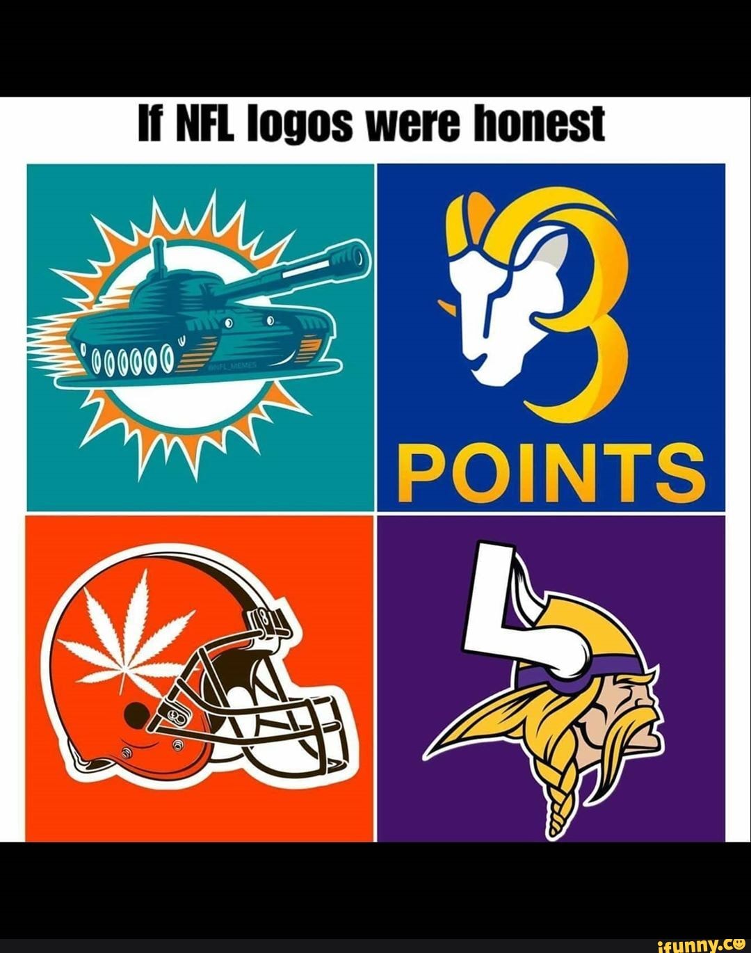 If NFL logos were honest - iFunny