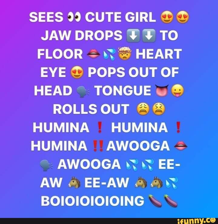 SEES 9) CUTE GIRL JAW DROPS TO FLOOR HEART EYE ~ POPS OUT OF HEAD ...