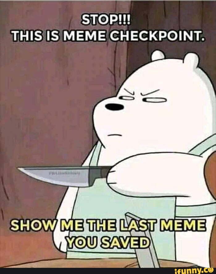 STOP!!! THIS IS MEME CHECKPOINT. SHOW CAST MEME - iFunny