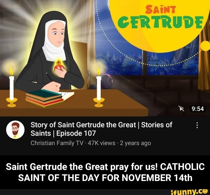 Story of Saint Gertrude the Great I Stories of Saints I Episode 107 ...