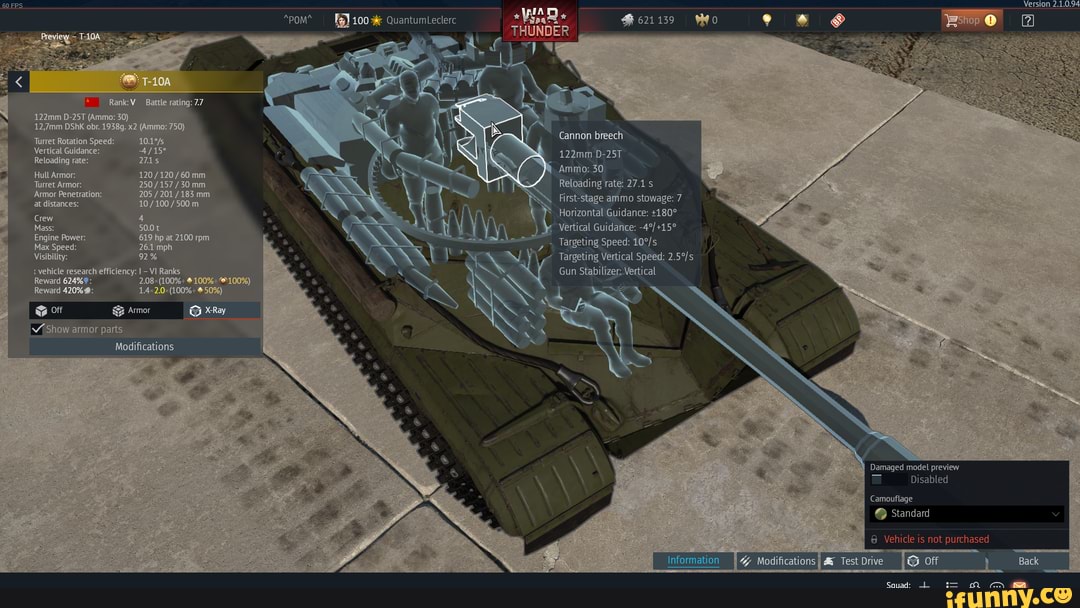 60. FPS. T (A 12,7mm DShK ob Turret Rotation Spe: Vertical Guidance ...