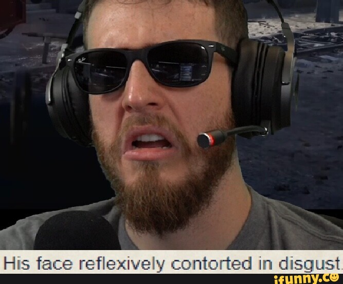 Its face reflexively contorted im disgust. - iFunny