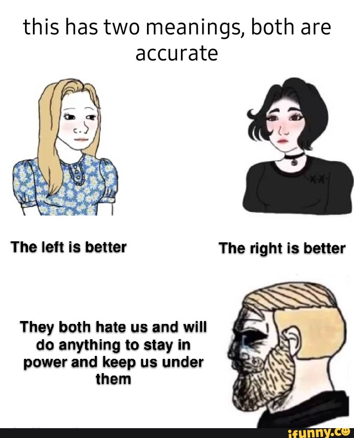 This has two meanings, both are accurate The left is better The right ...