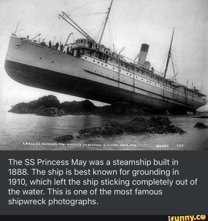 The SS Princess May was steamship built in 1888. The ship is best known ...