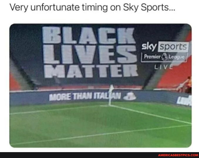 Very unfortunate timing on Sky Sports... - America’s best pics and videos