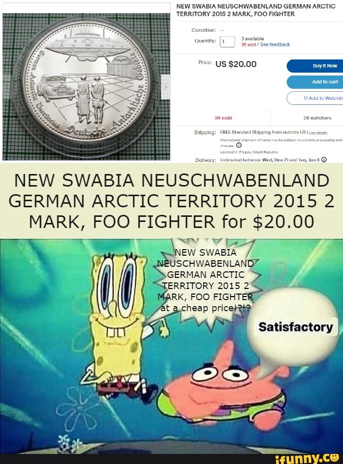 NEW SWABIA NEUSCHWABENLAND GERMAN ARCTIC TERRITORY 2015 2 MARK, FOO ...