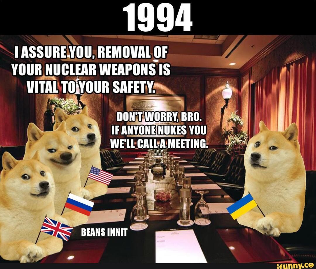 1994 ASSUREYOU, REMOVAL OF YOUR NUCLEAR WEAPONS IS VITAL SAFETY. DON'T ...