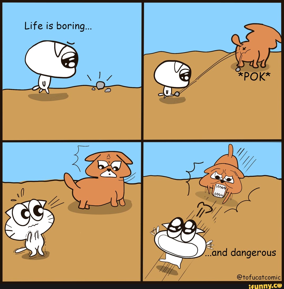 I repeat: This is a sad story - Life is boring... ...and dangerous - iFunny