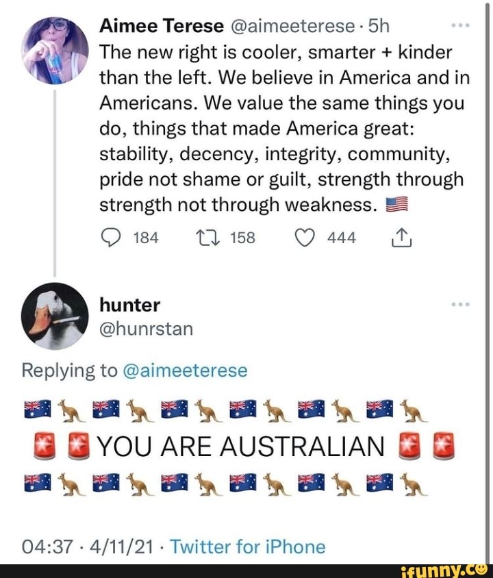 Aimee Terese @aimeeterese The new right is cooler, smarter + kinder ...