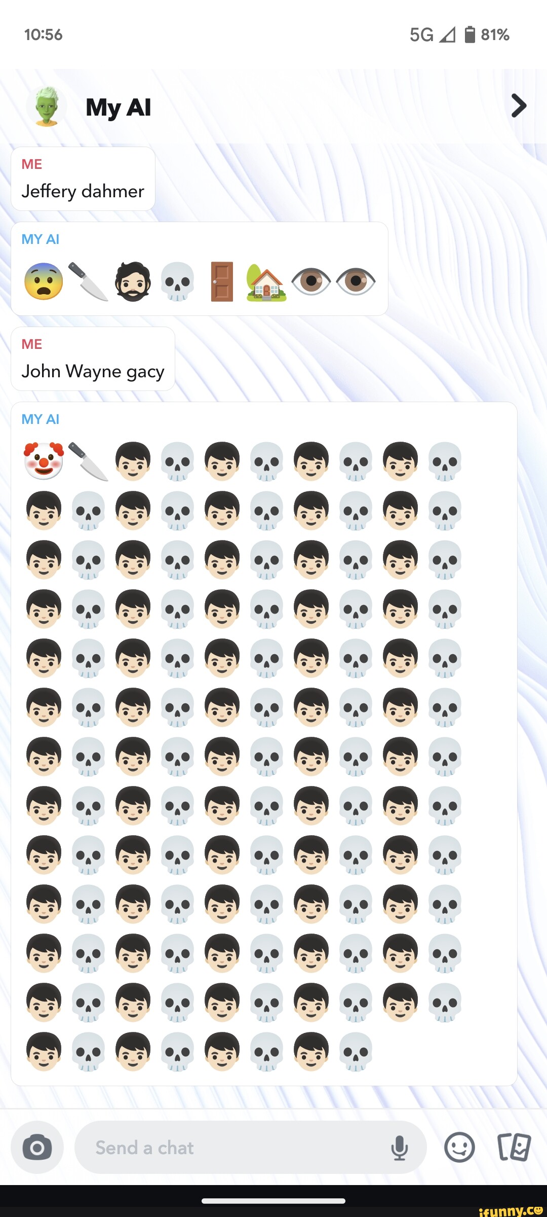 81% nee Oe Oe Al Jeffery dahmer John Wayne gacy ME ME Al EEE EEE ie I ...