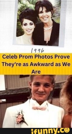 Celeb Prom Photos Prove They're as Awkward as We - iFunny