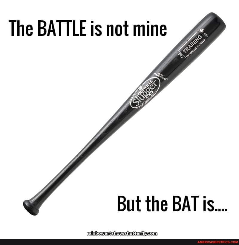 The BATTLE is not mine But the BAT is.... - America’s best pics and videos