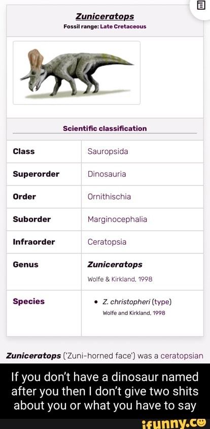 Zunicerctops Fossil range: Late Cretaceous Scientific classification ...