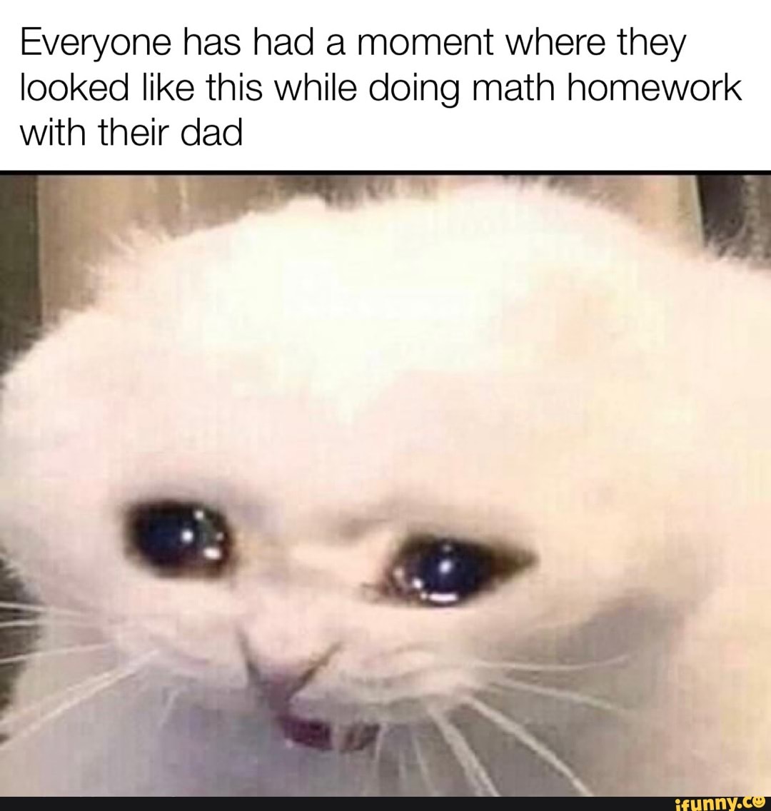 Everyone has had a moment where they looked like this while doing math ...