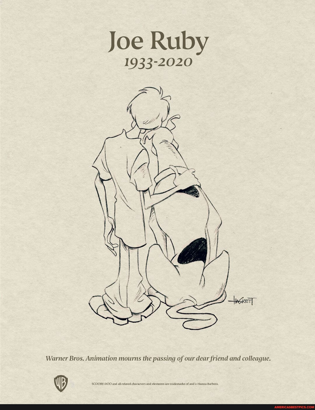 Joe Ruby 1933-2020 Warner Bros. Animation mourns the passing of our ...