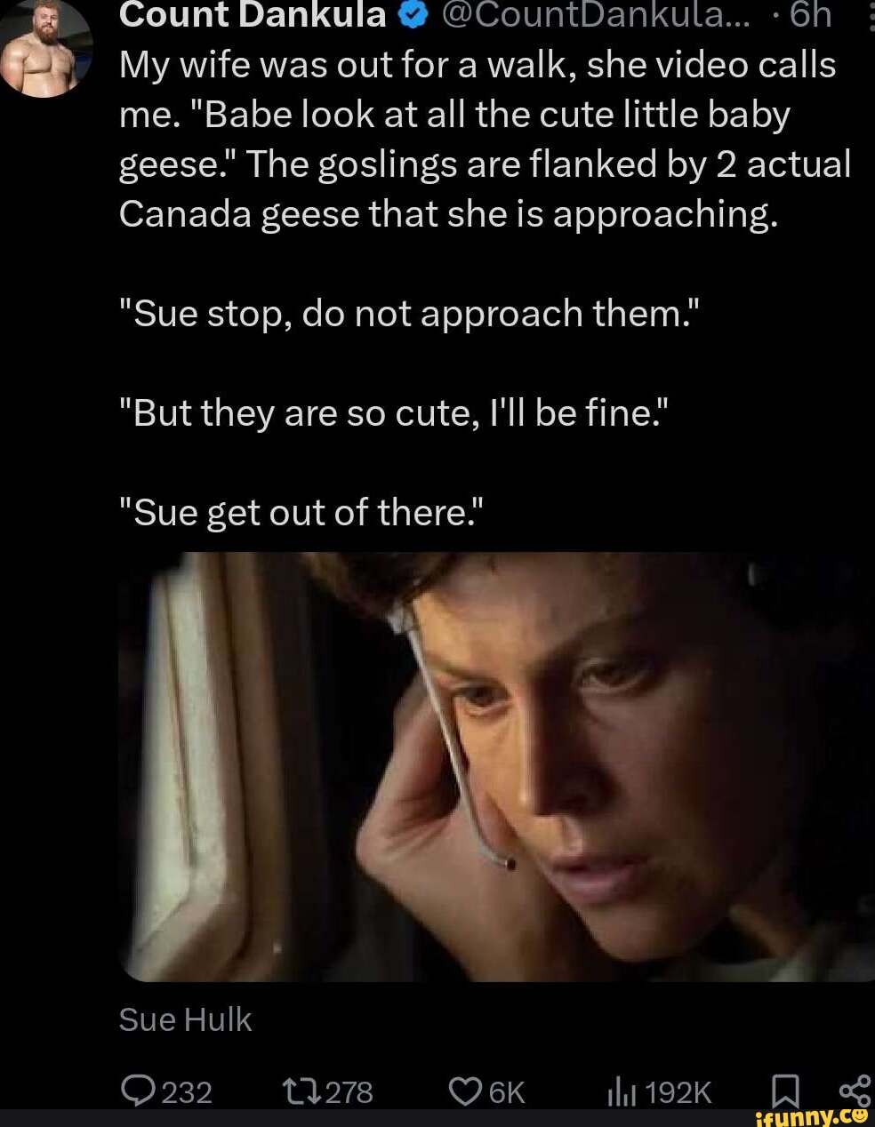 Count Dankula @ @CountDankula... on My wife was out for a walk, she ...