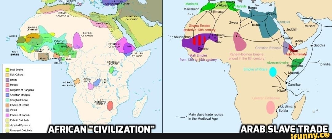 Marinids Main slave trade routes inthe Medieval Age "CIVILIZATION" ARAB ...