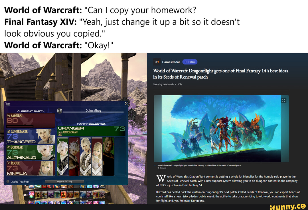 Worldofwarcraftdragonflight memes. Best Collection of funny ...