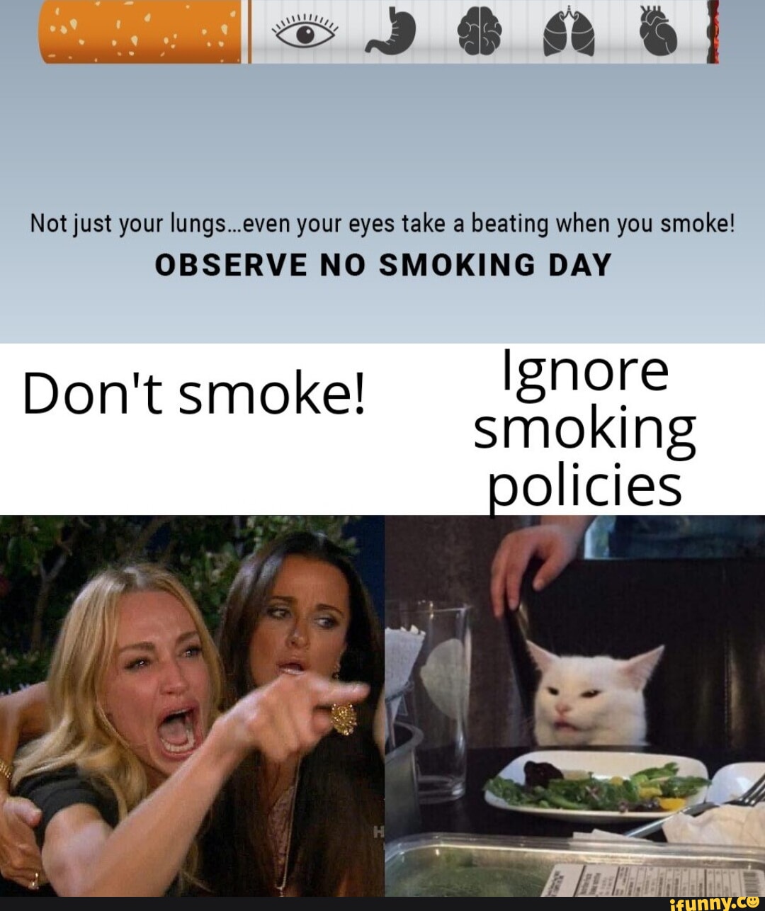 Not just your lungs...even your eyes take a beating when you smoke ...