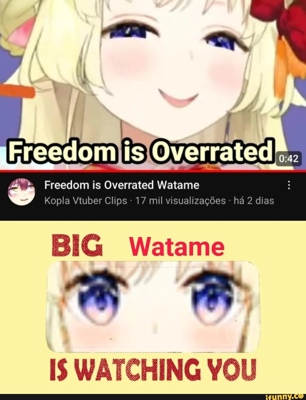 Freedom is Overrated Watame Kopla Vtuber Clips - 17 mil visualizagdes ...