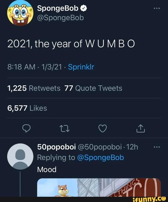 Spongebob Wumbo Quote