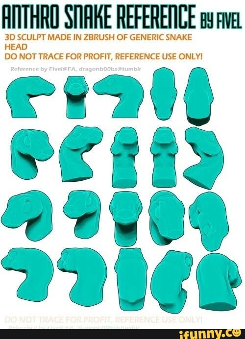 ANTHRO 30 SCULPT SIAKE MADE IN ZBRUSH REFERENICE OF GENERIC SNAKE ay ...
