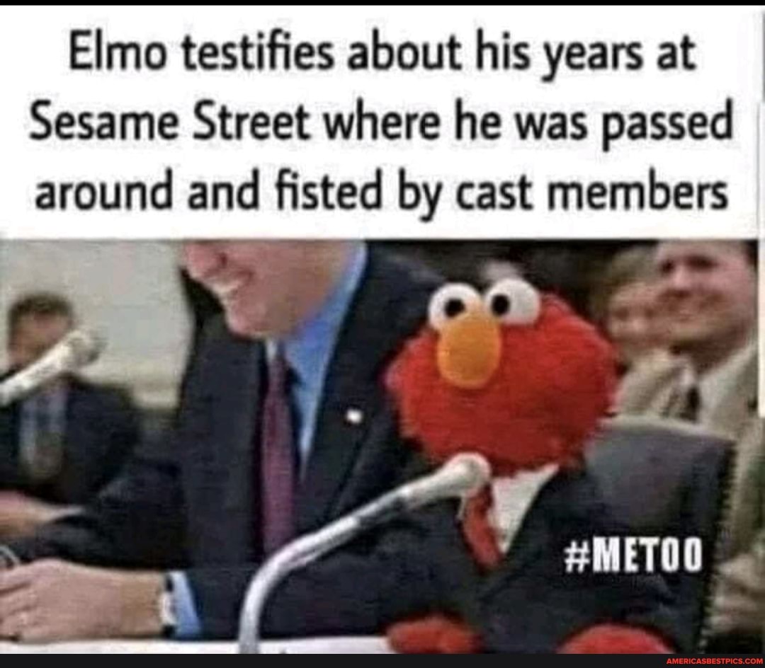 Elmo testifies about his years at Sesame Street where he was passed ...