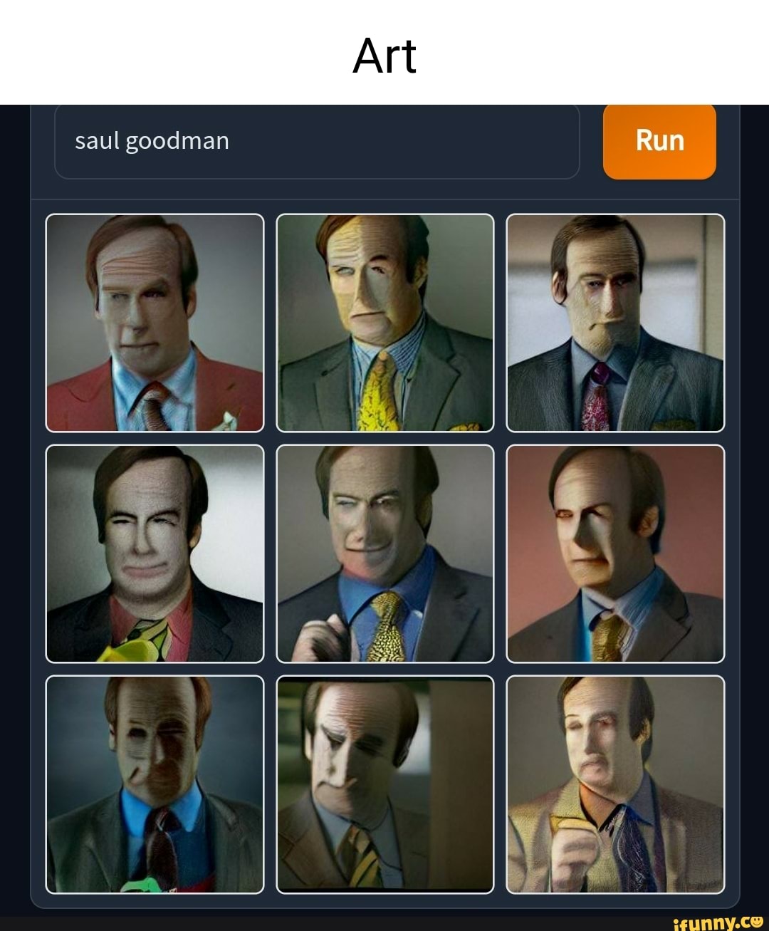 Art Run saul goodman - iFunny