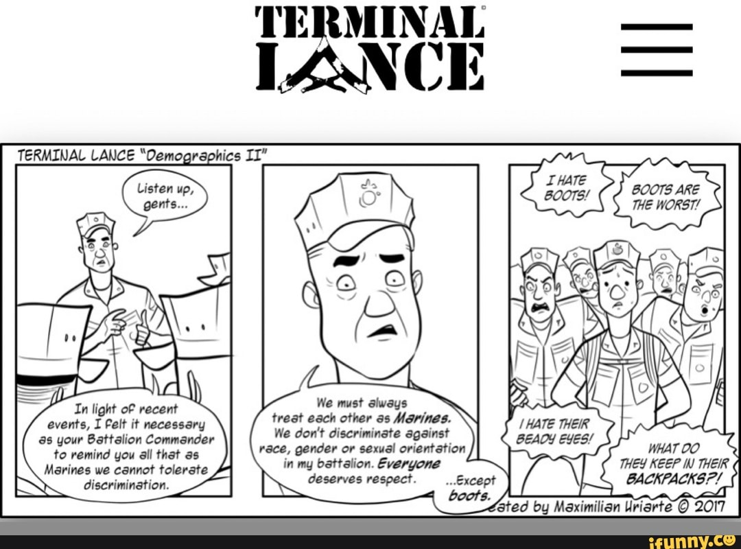 TERMINAL TERMINAL LANCE "Demographics II" We must always treat each ...