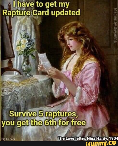 Rapture memes. Best Collection of funny Rapture pictures on iFunny