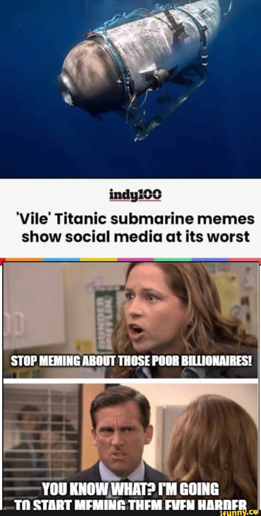 'Vile' Titanic submarine memes show social media at its worst STOP ...