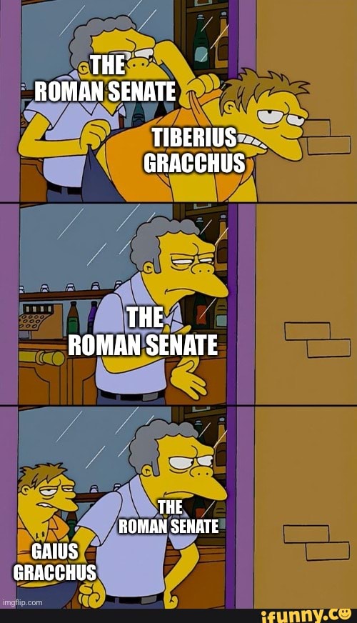 THE ROMAN SENATE TIBERIUS GRACCHUS THE ROMAN SENATE THE ROMAN SERATE ...