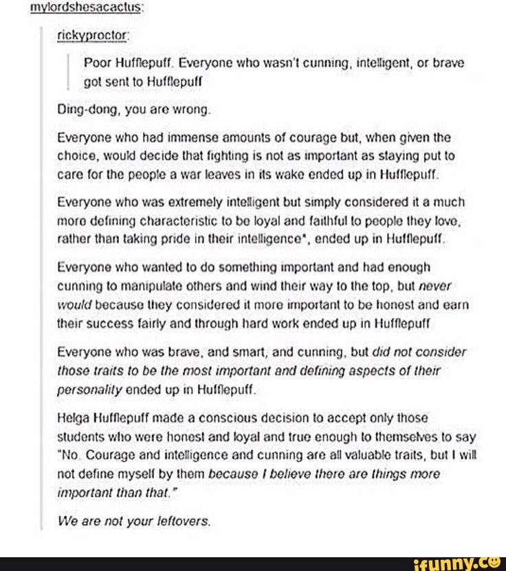 Hufflepuff Tumblr