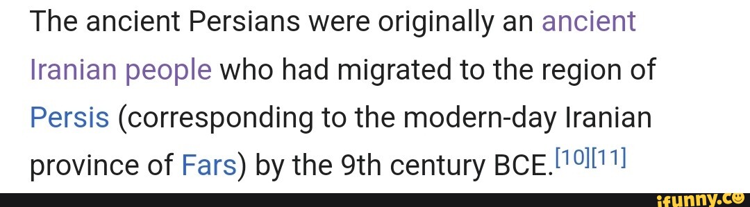 The ancient Persians were originally an ancient Iranian people who had ...