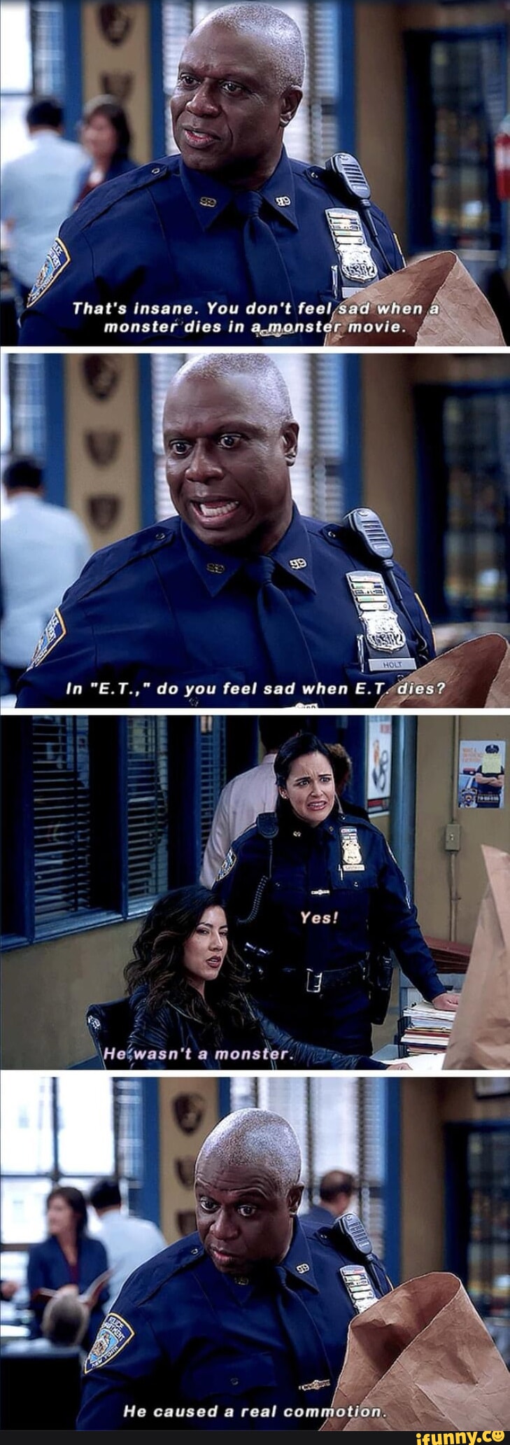 That's insane. You don't feet sad when a monster dies in monster movie ...