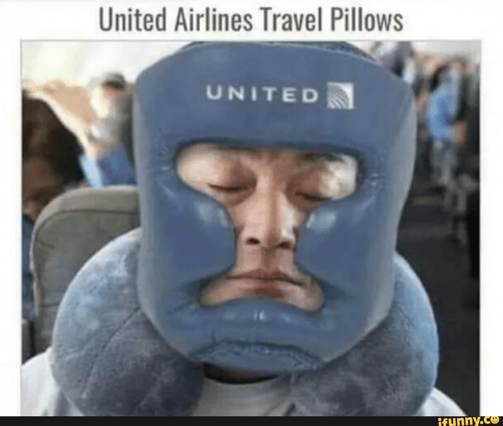 United Airlines Travel Pillows - iFunny