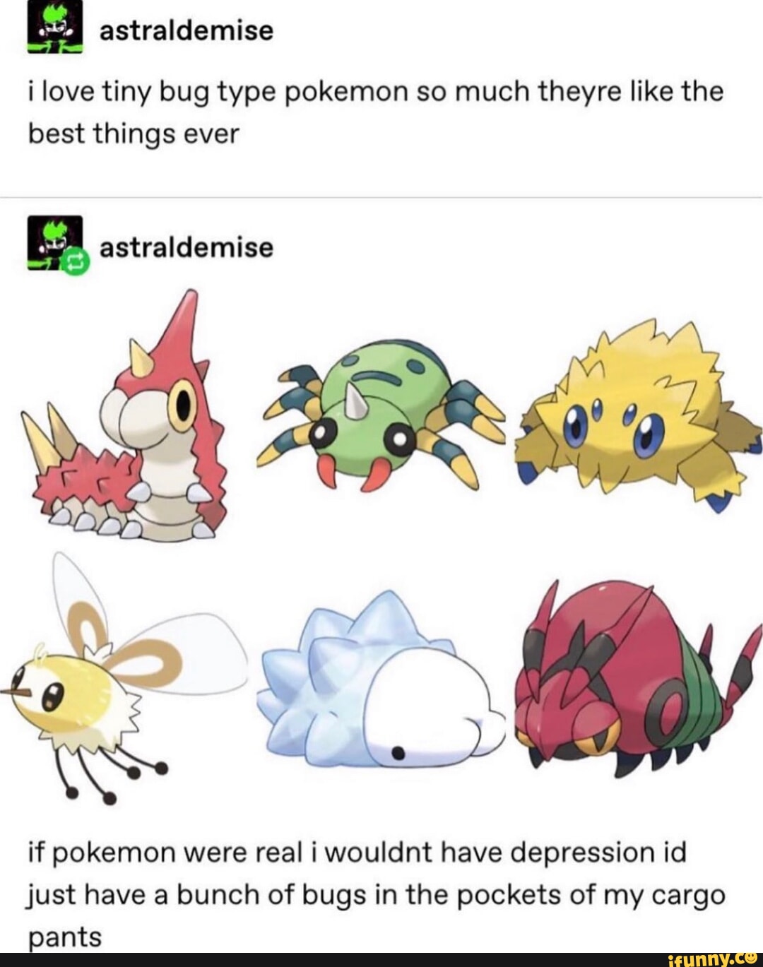 I love tiny bug type pokemon so much theyre like the best things ever ...