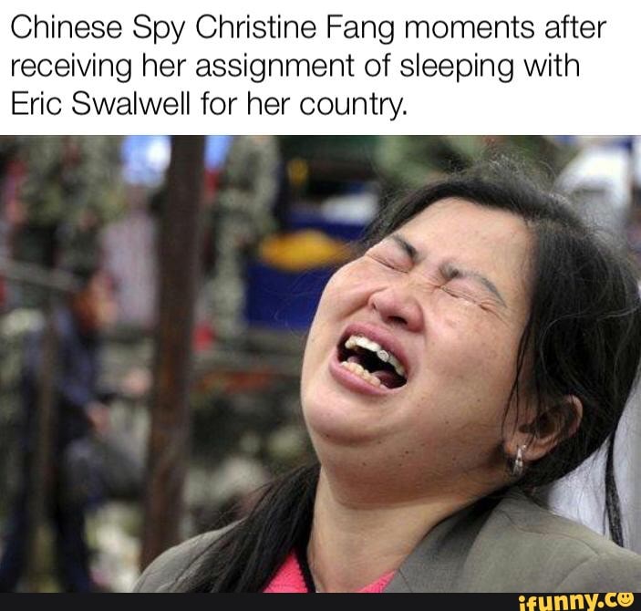 Chinese Spy Christine Fang moments after receiving her assignment of ...