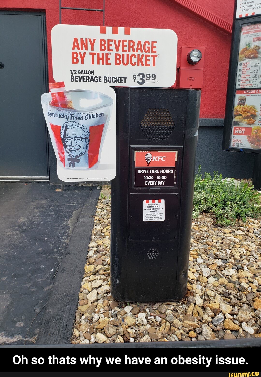 ANY BEVERAGE BY THE BUCKET GALLON BEVERAGE BUCKET Ie EVERYDAY Oh so ...