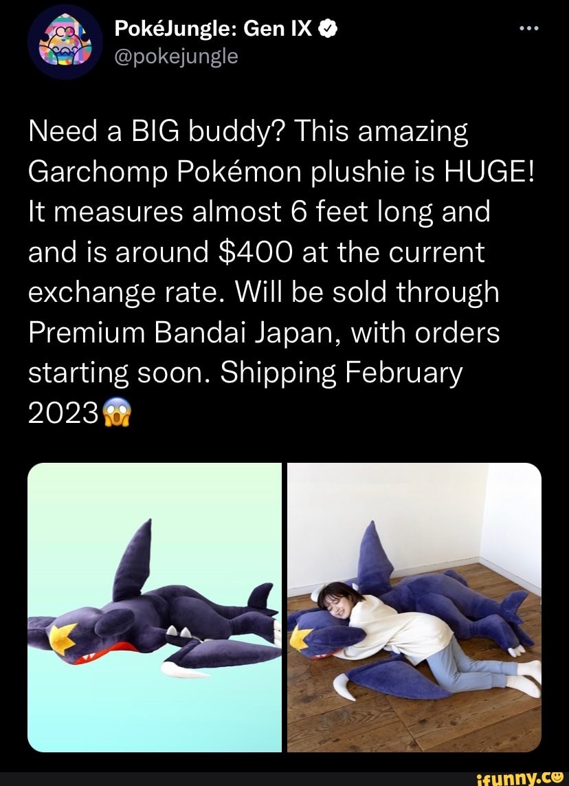 PokJungle: Gen IX Need a BIG buddy? This amazing Garchomp Pokmmon ...