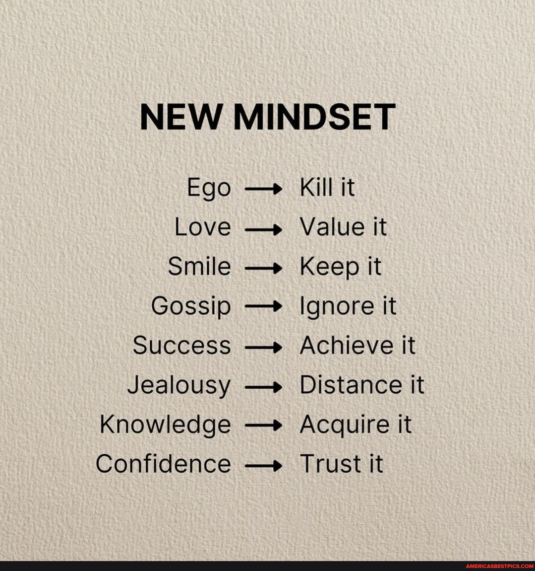 NEW MINDSET Ego Love Smile Gossip Success Jealousy Knowledge Confidence ...