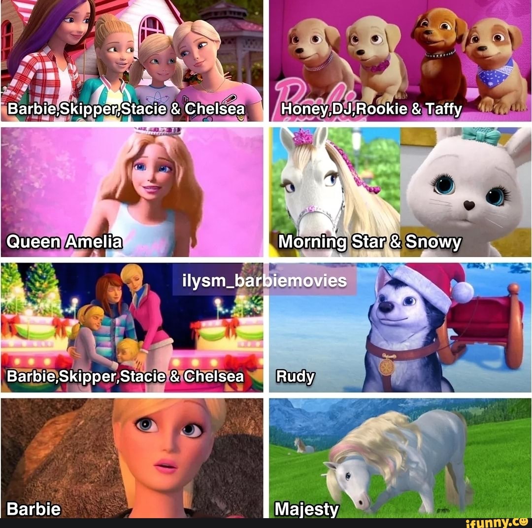 Barbie Skippeigtacie & Chelsea Honey,DJ,Rookie & Taffy Queen Amelia ...