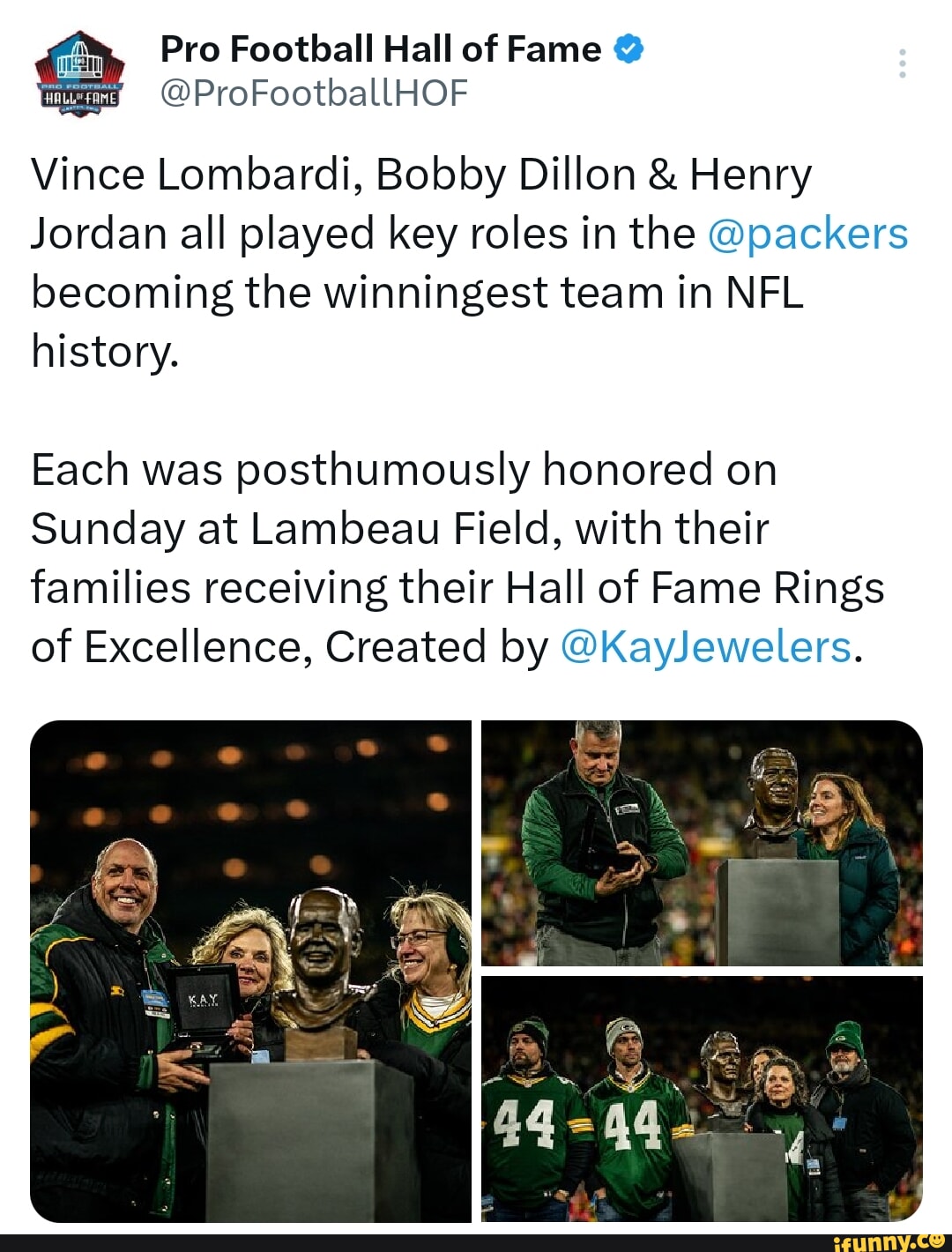 Pro Football Hall of Fame @ @ProFootballLHOF Vince Lombardi, Bobby ...